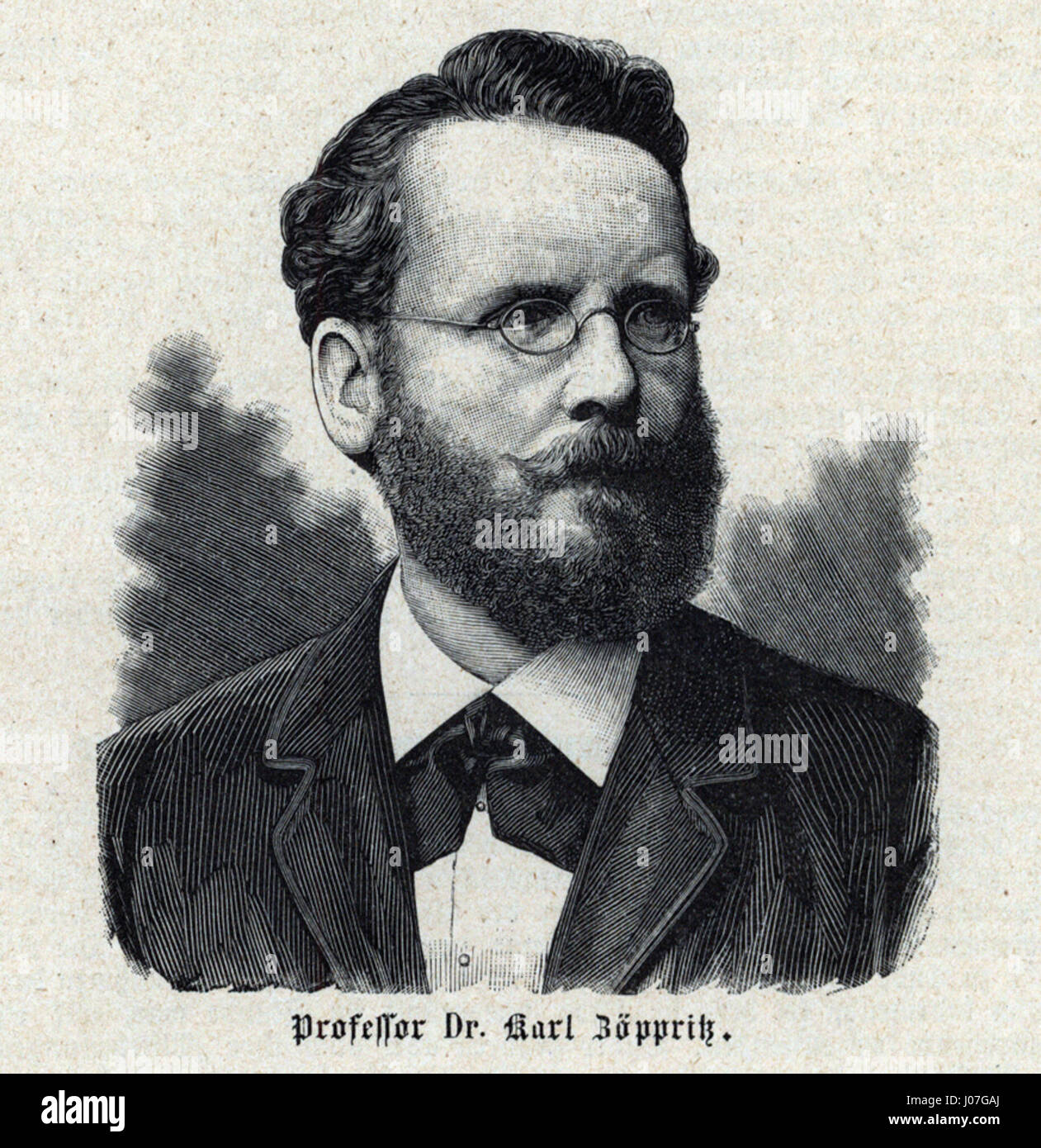 The portrait by Karl Zäppritz from 1885 offers a detailed, formal ...