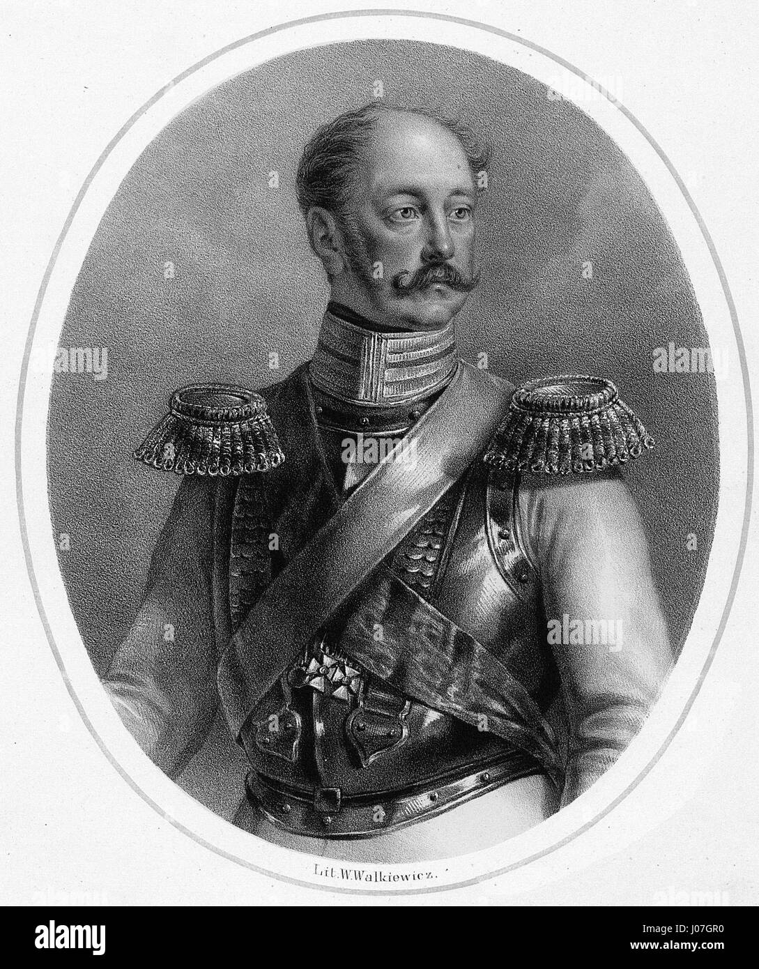 Aleksander Lesser's portrait of Tsar Nicholas I of Russia portrays the ...
