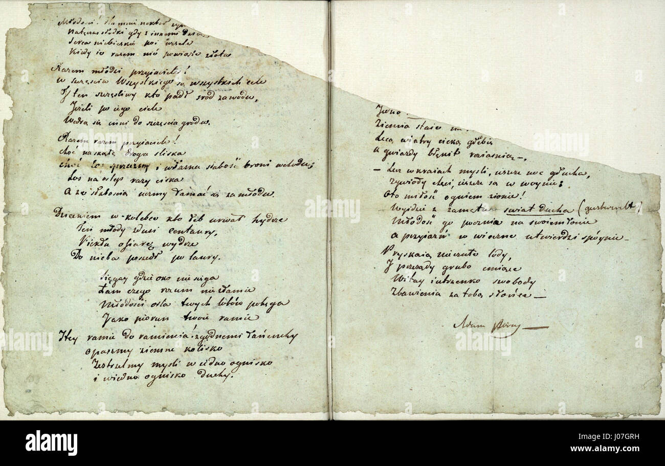 'Oda do młodości' (Ode to Youth) is a Polish poem, with a visual ...