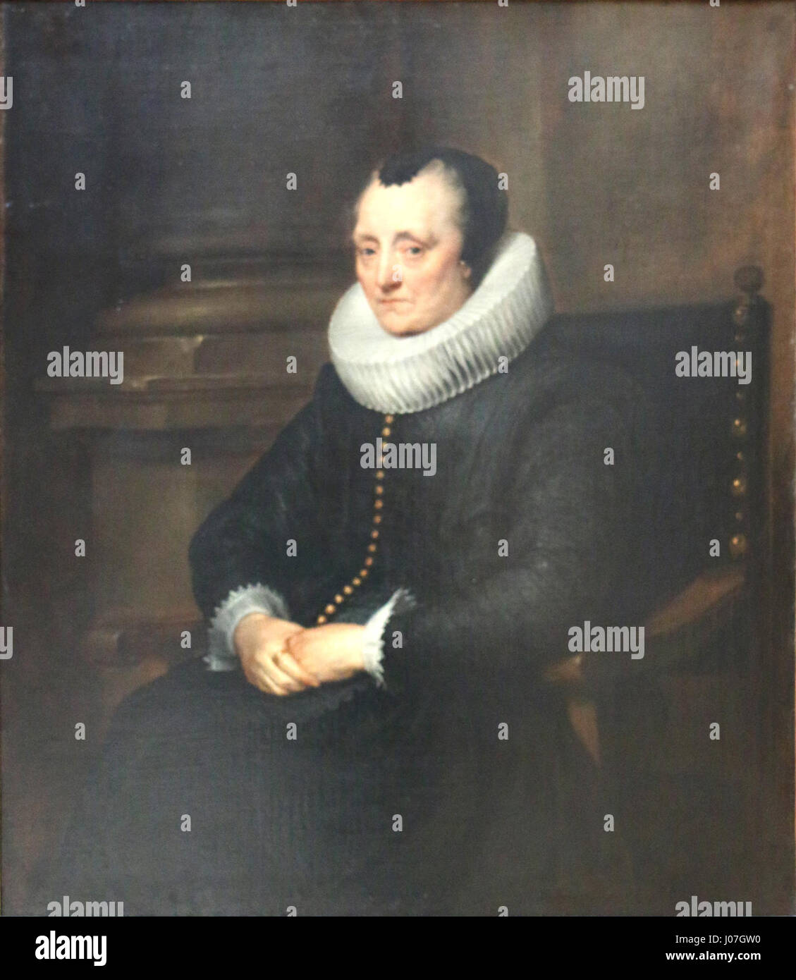 ‘Dame âgée’ by Anthony van Dyck depicts an elderly lady, showing Van ...