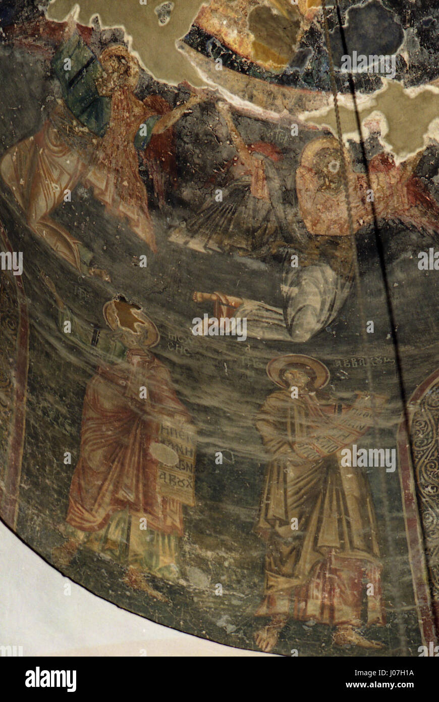 The 'Frescos from St. Nicholas of Varos' illustrate scenes from ...
