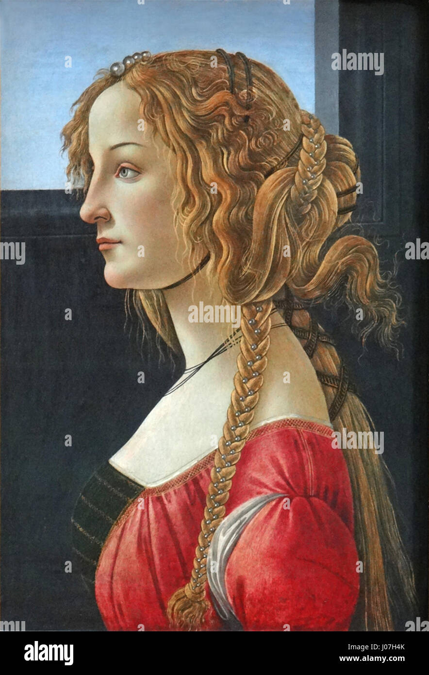 This portrait of a young woman in profile, housed in the Gemäldegalerie ...