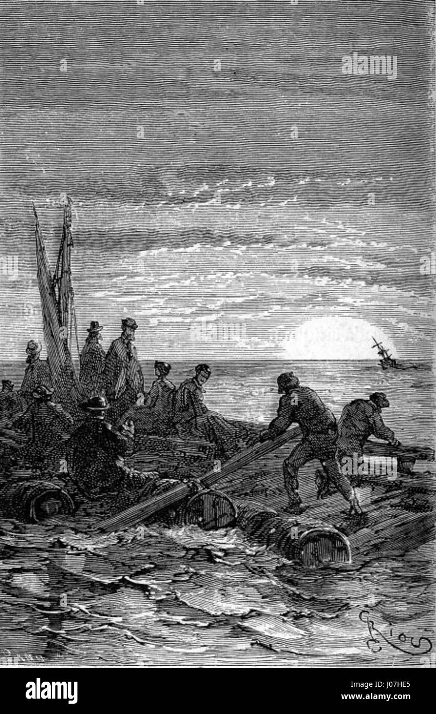 Édouard Riou’s illustration for 'The Children of Captain Grant,' a ...