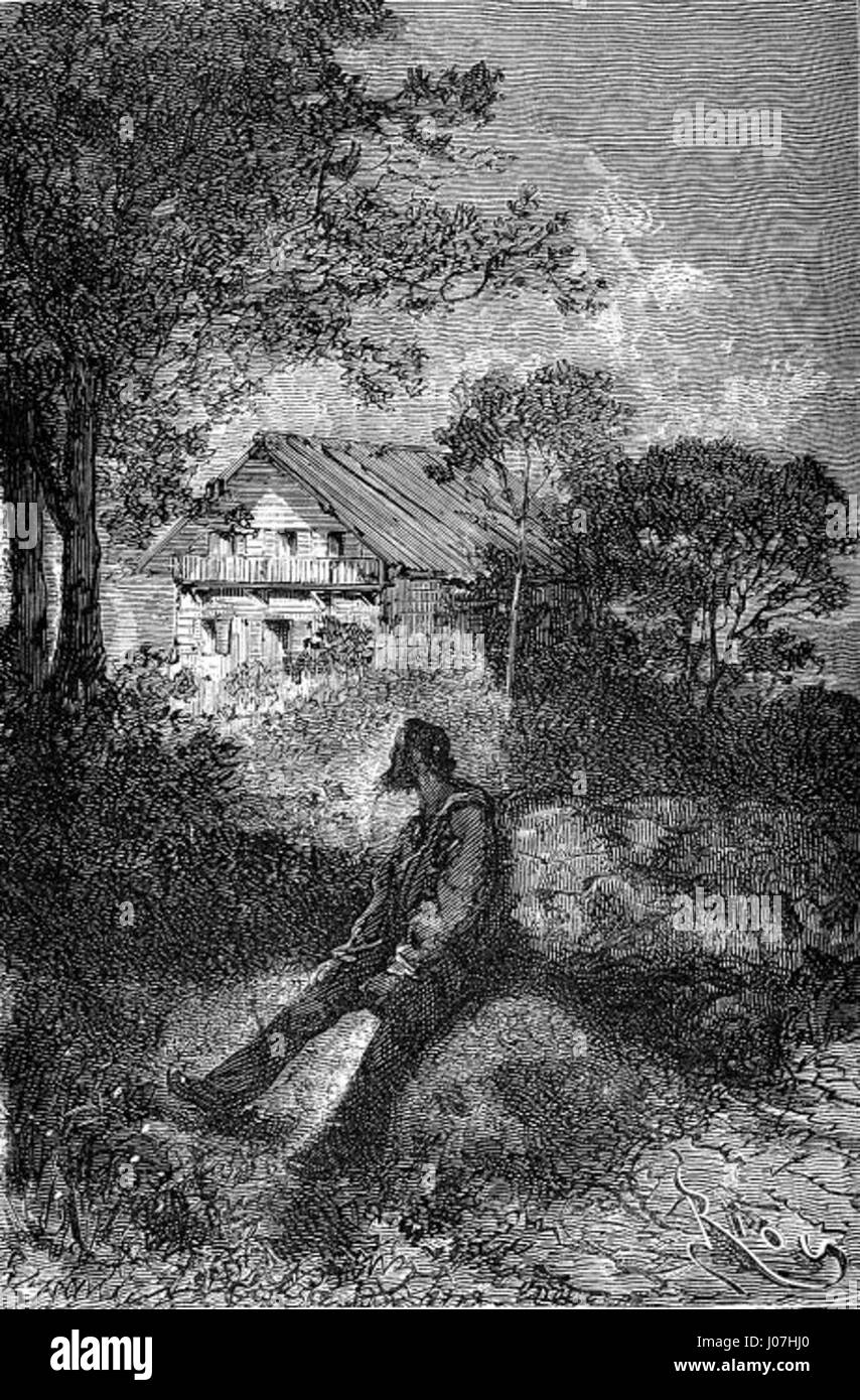 This illustration by Édouard Riou is from Jules Verne's novel 'The ...