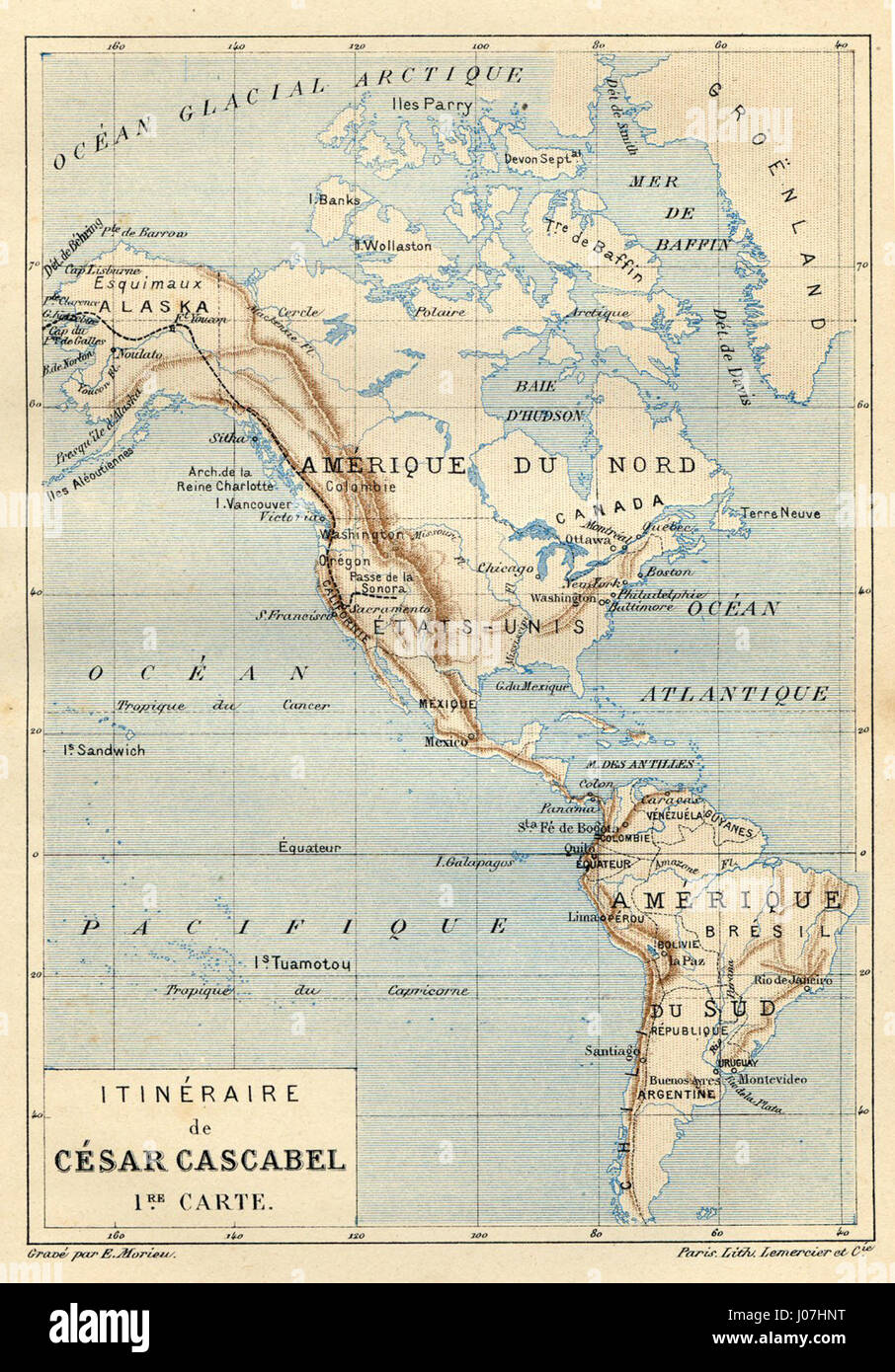 The illustration from George Roux’s 'César Cascabel' (1889) depicts a ...
