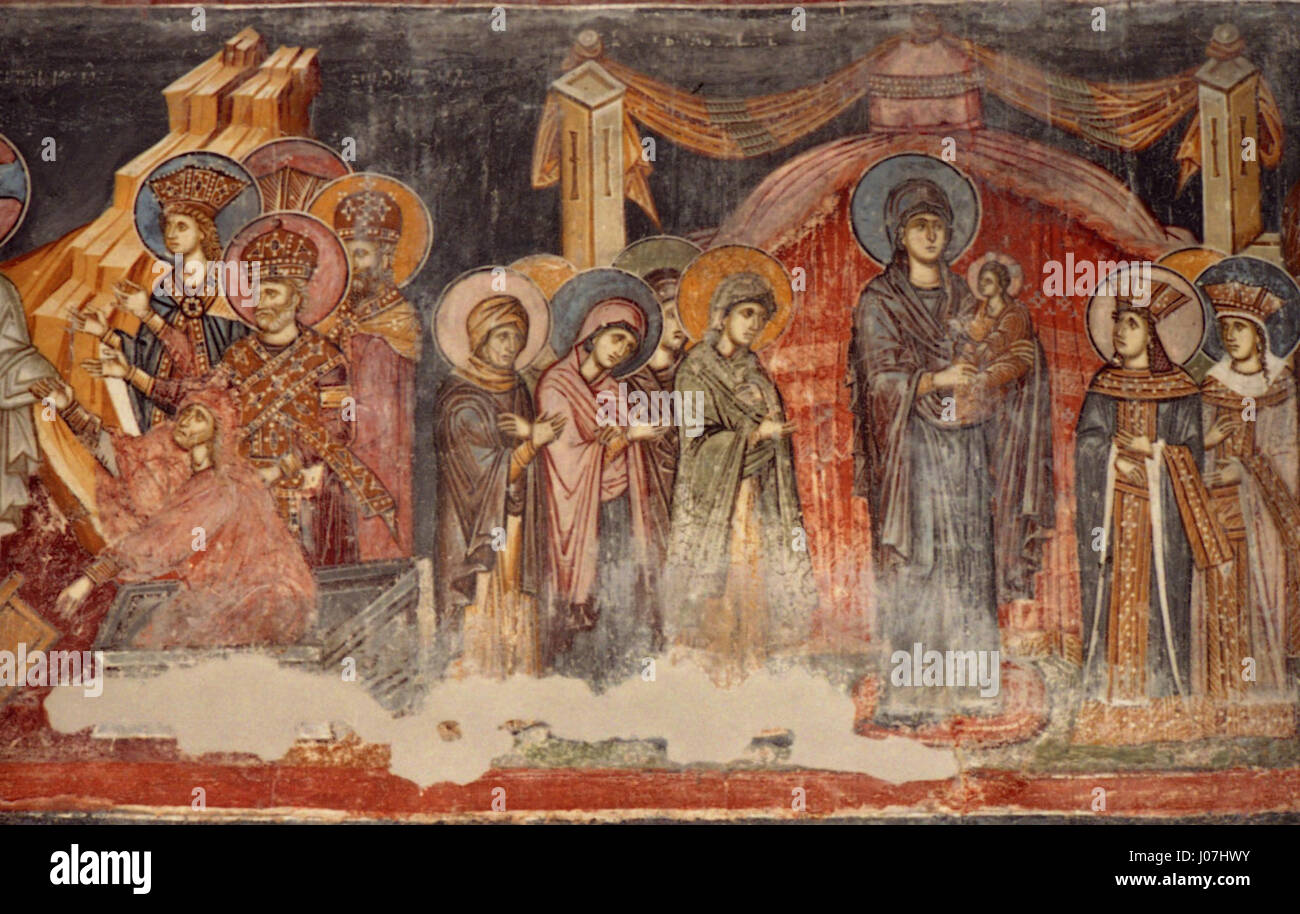 The paintings in St. Demetrius Church, located in Markova Susica ...