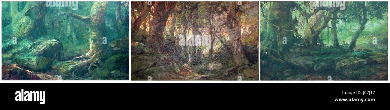'Terra Natal (Tríptico)' is a triptych painting by Brazilian artist ...