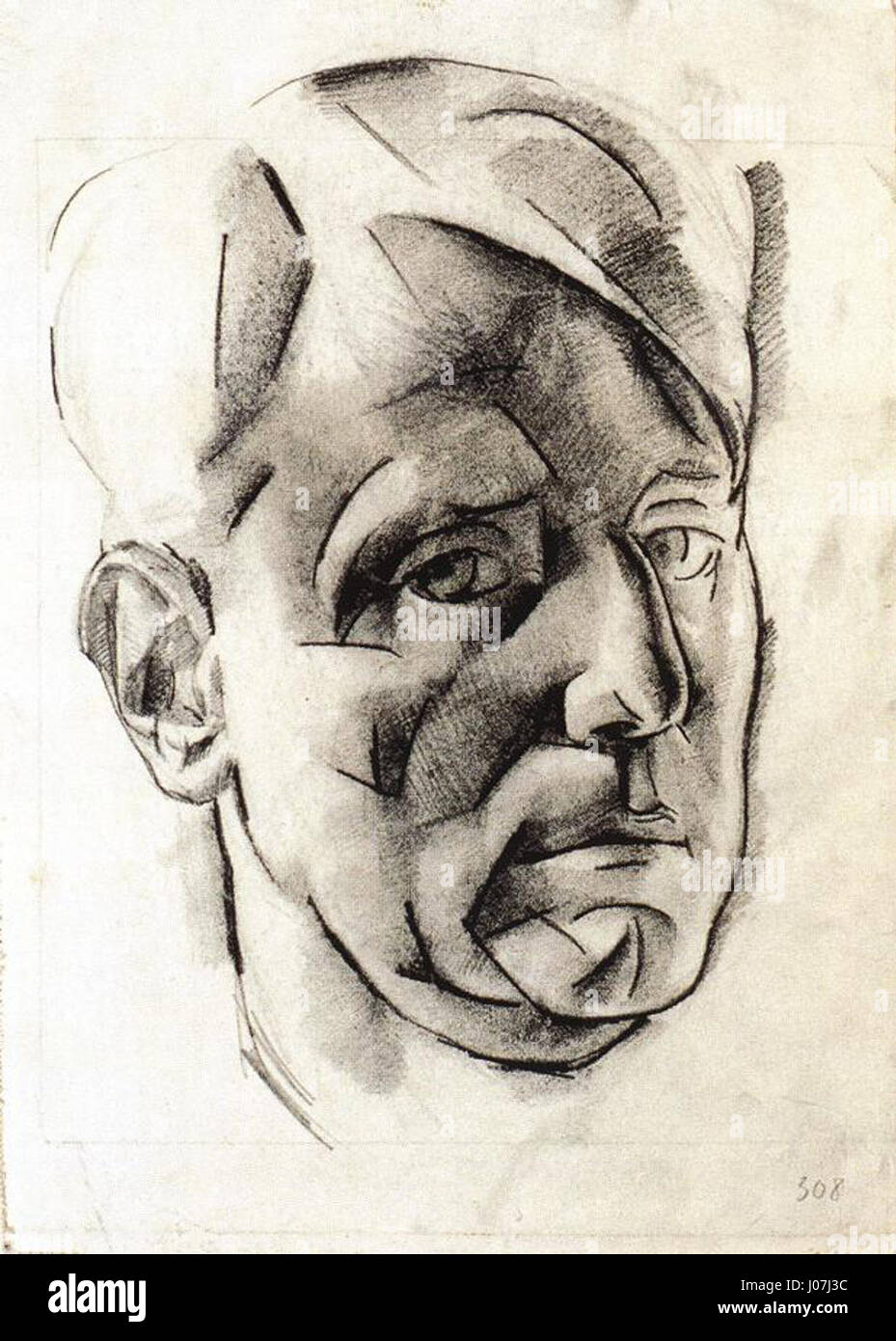 This self-portrait by Hungarian artist Aba-Novák, created in 1920 ...