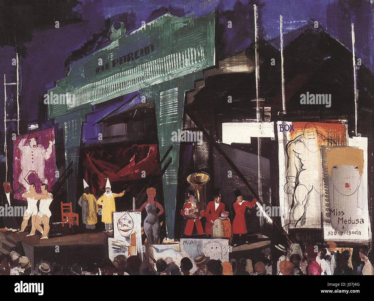 Aba-Novák's 'Circus' from 1930 captures the dynamic energy and ...