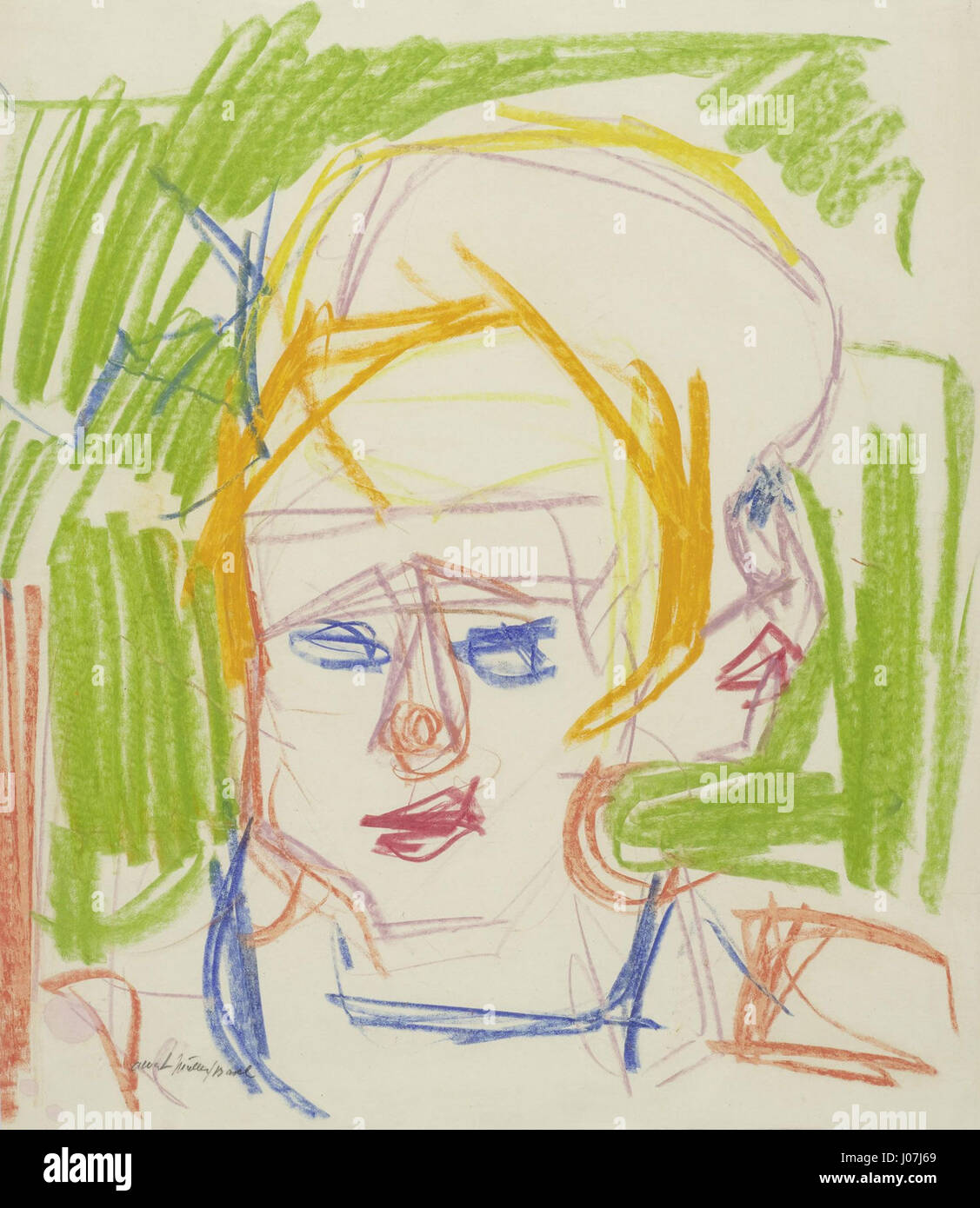 Abstract interpretation of two figures hi-res stock photography and ...