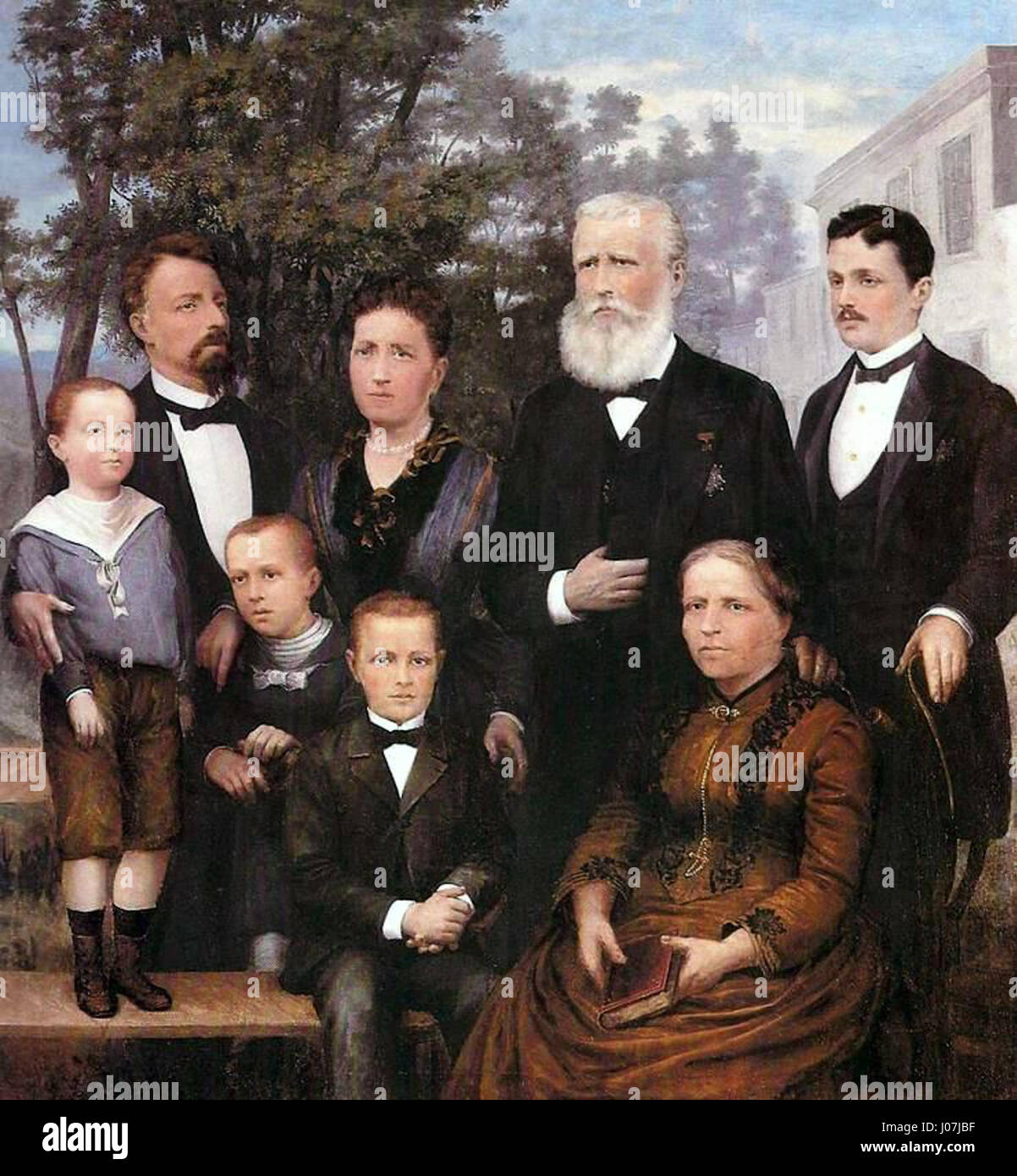 This anonymous painting from the 19th century depicts the Imperial ...