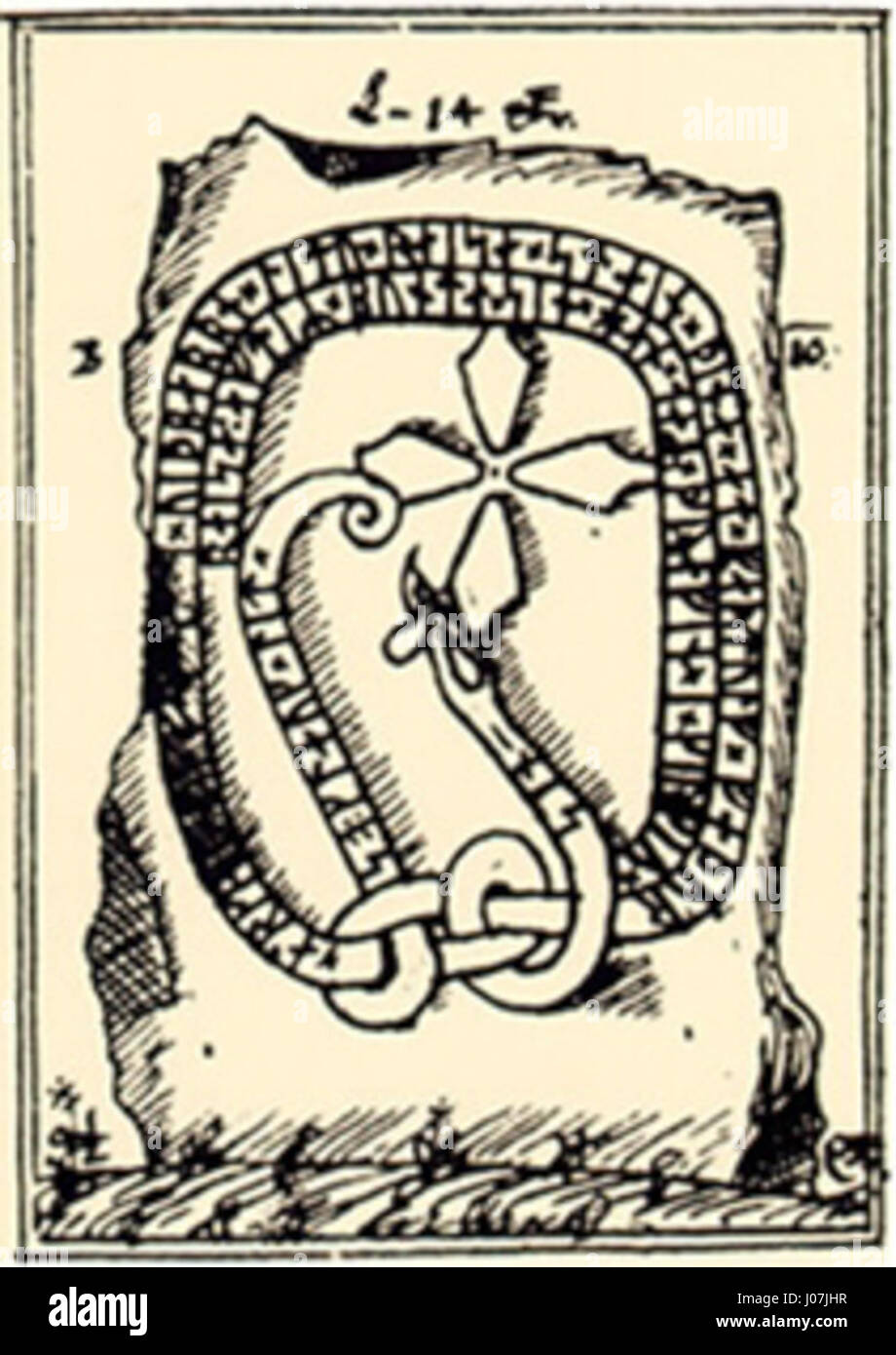 This drawing by Johannes Haquini Rhezelius from 1634 depicts the ...