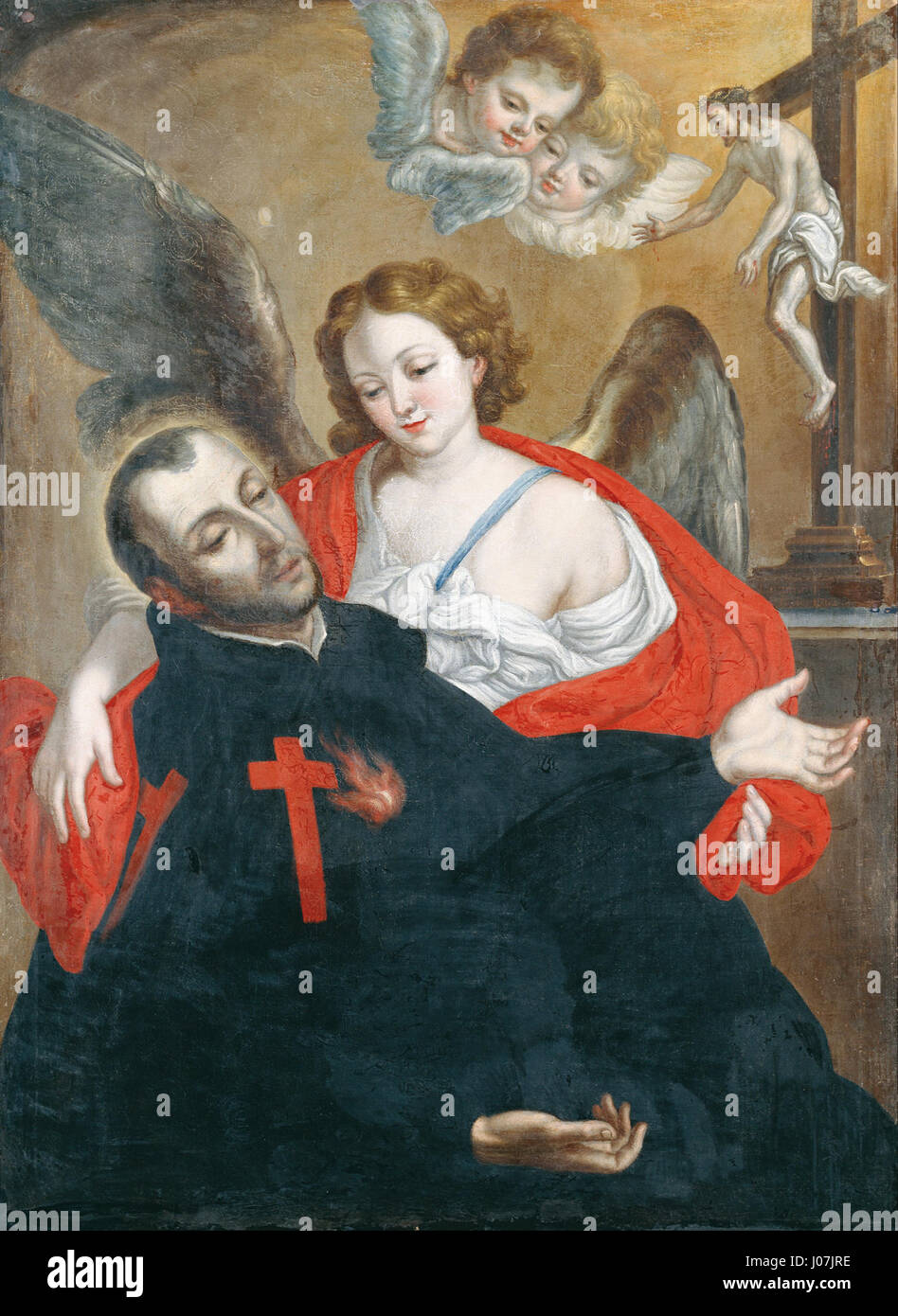 'Ecstasy of Saint Camillus de Lellis' by Cristóbal Lozano portrays the ...