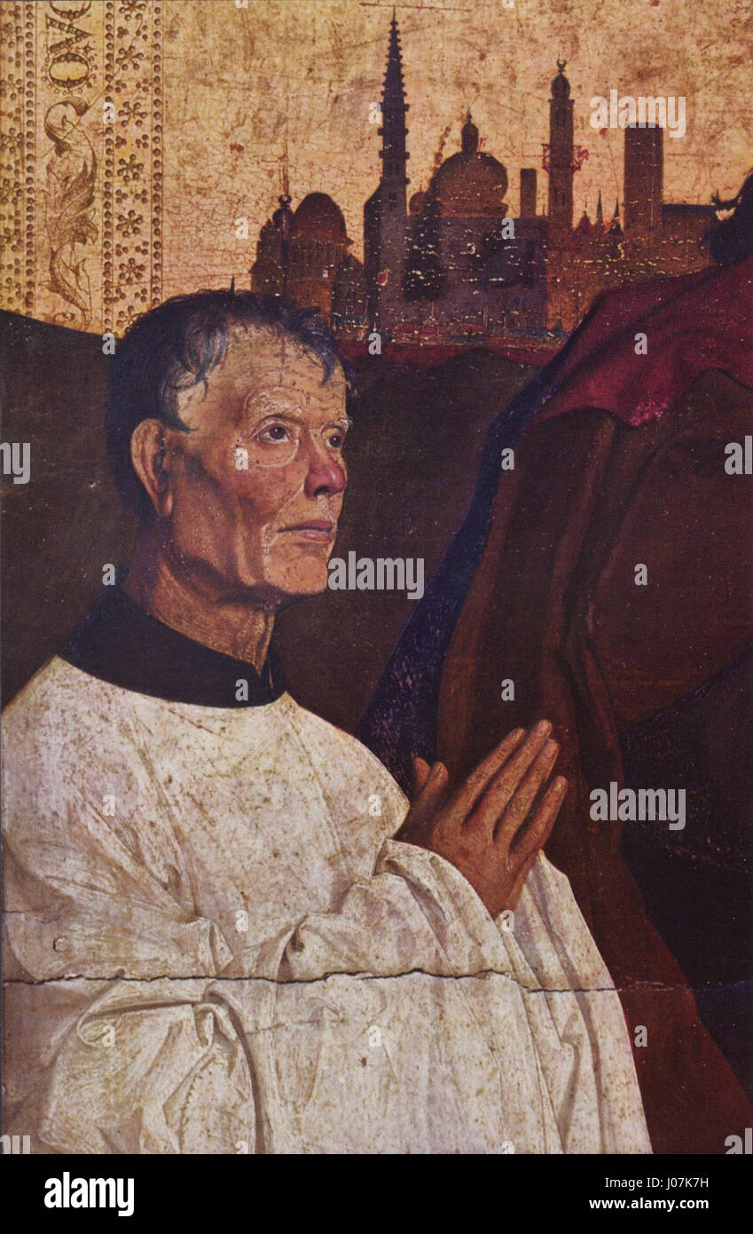 Enguerrand Quarton, La Pietà de Villeneuve-lès-Avignon (c. 1455, detail ...