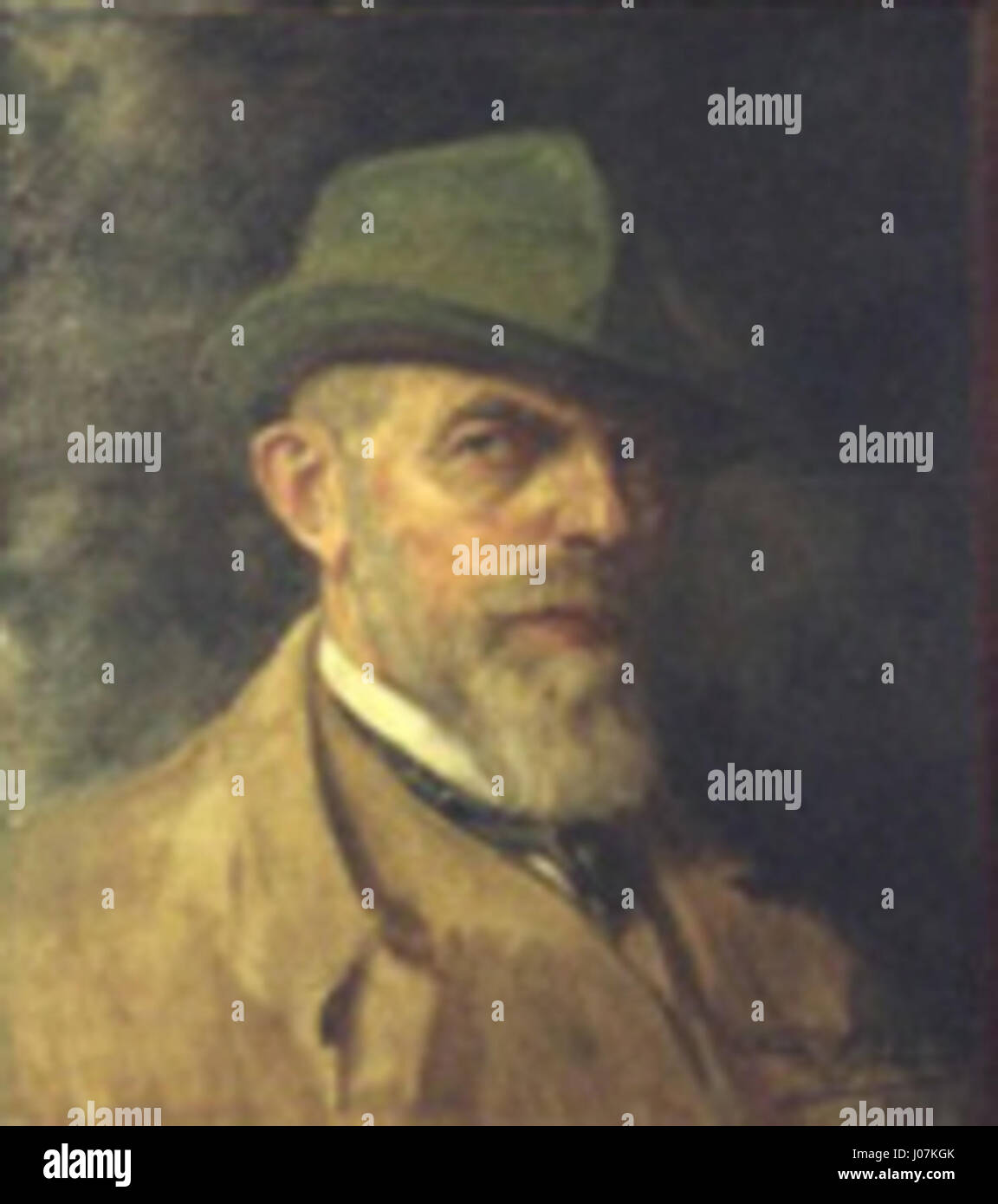 'Selbstporträt' is a self-portrait by German artist Fritz Greve ...