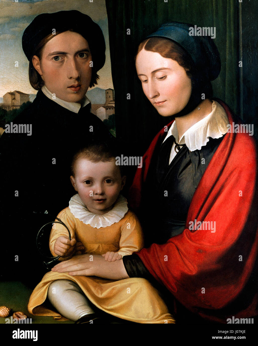 Friedrich Overbeck’s self-portrait with his wife and son Alfons ...
