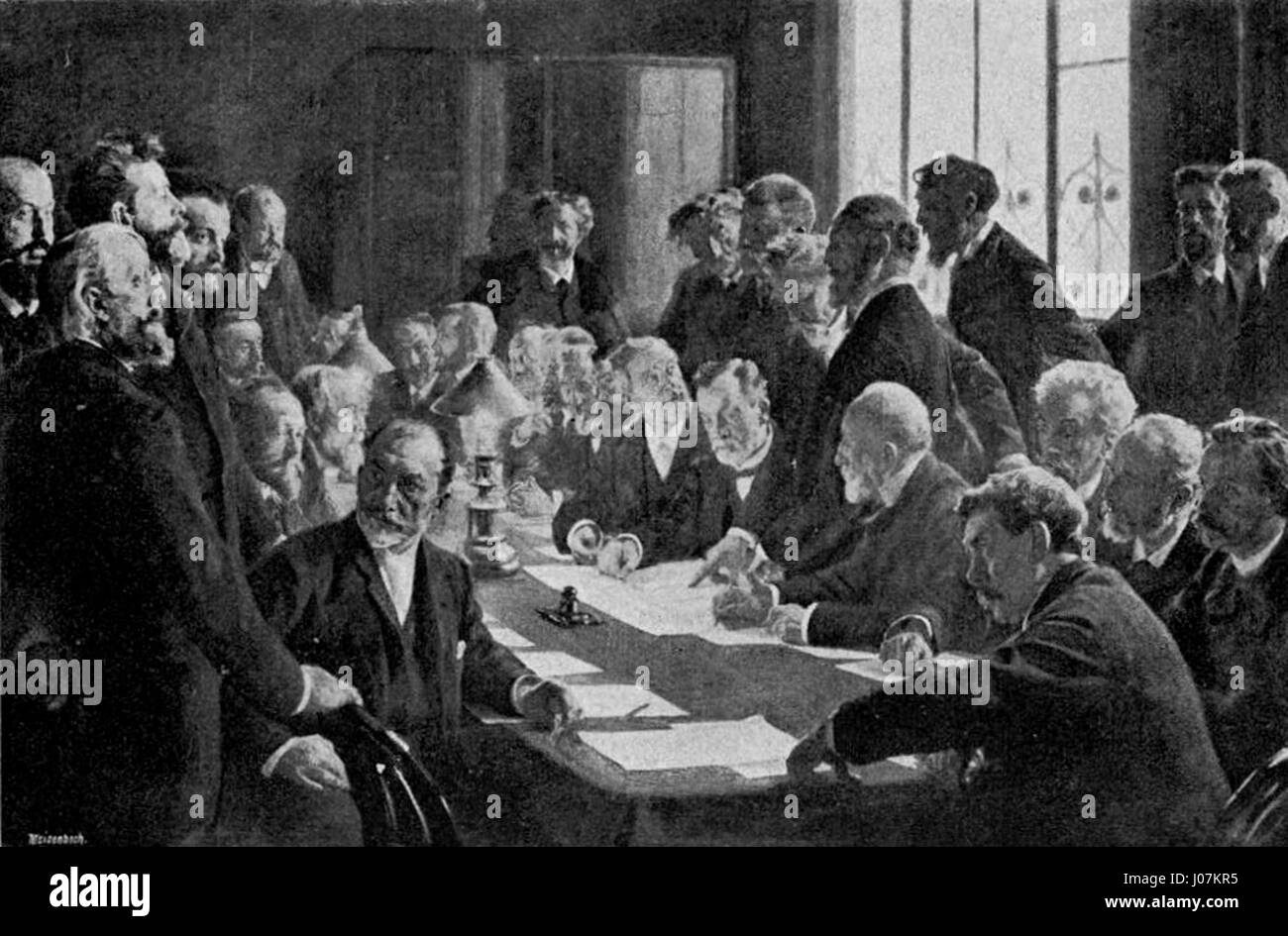 The ‘Glaspalast München 1891’ captures the architecture and ambiance of ...