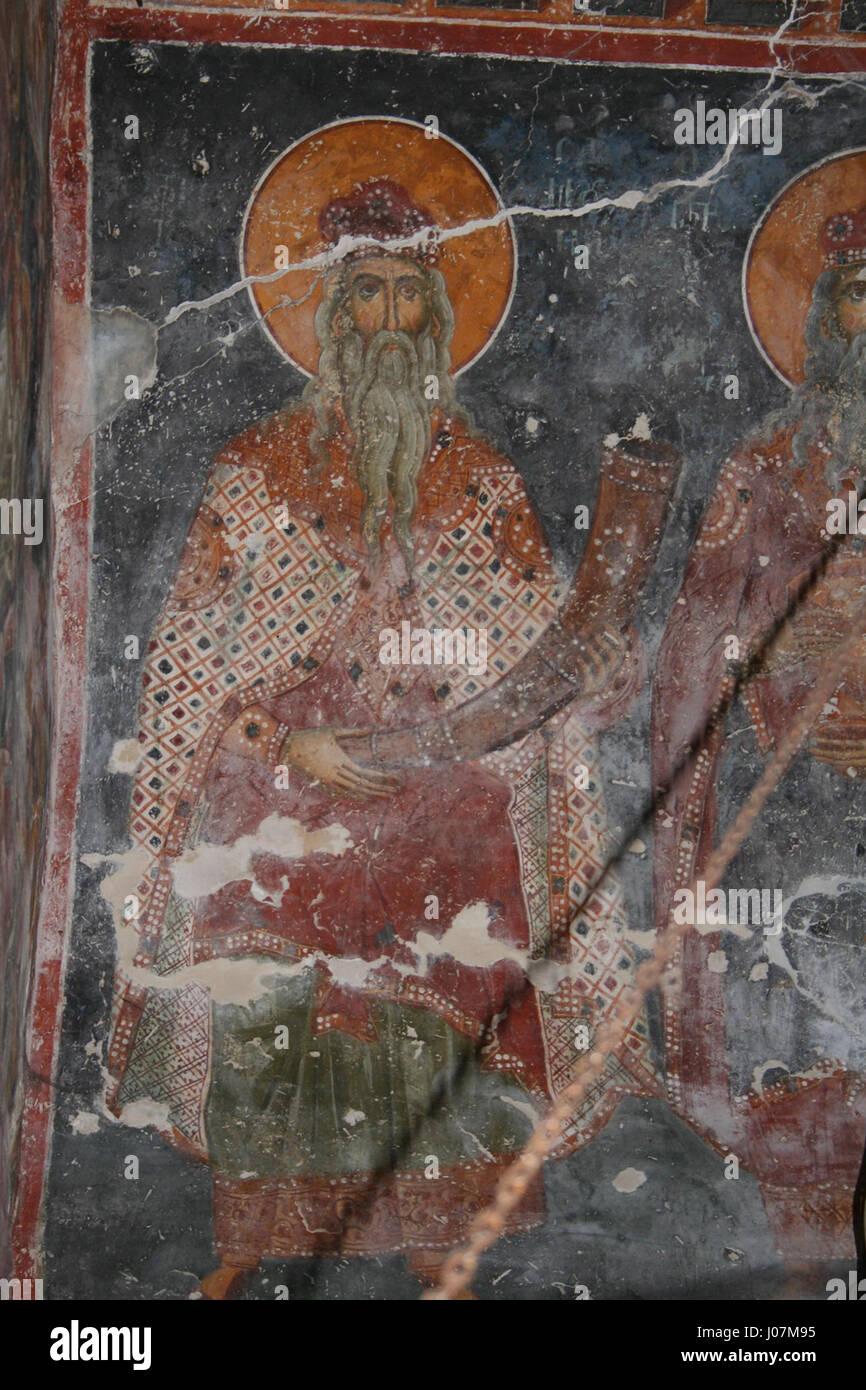 The frescos from St. Nicholas of Varos depict scenes from the life of ...