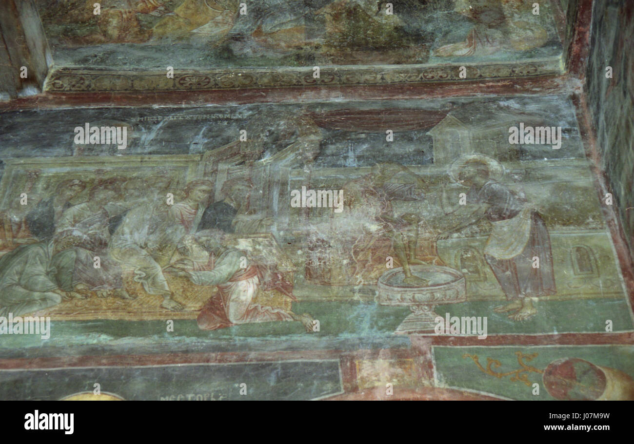 The frescoes in the Church of the Presentation of Virgin Mary in ...