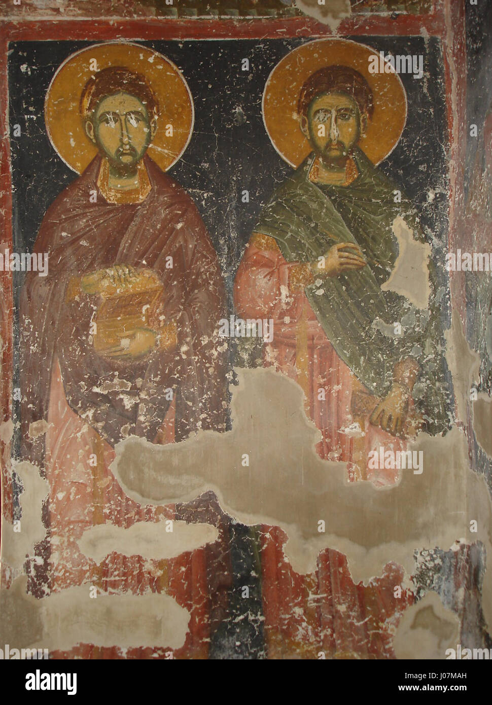 The frescos from St. Nicholas of Varos depict religious scenes and ...