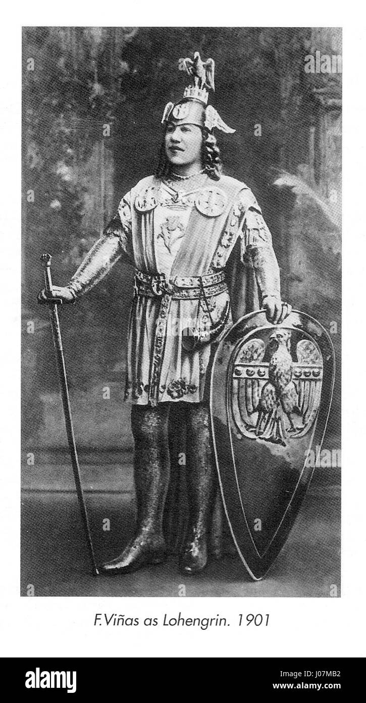 The portrait of Francisco Viñas, created by an unknown artist, captures the famous Spanish tenor ...