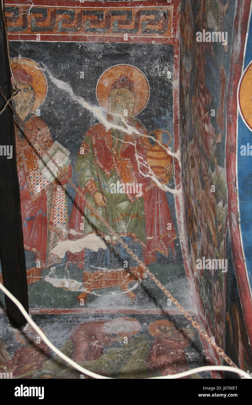The frescos from St. Nicholas of Varos depict scenes from Christian ...