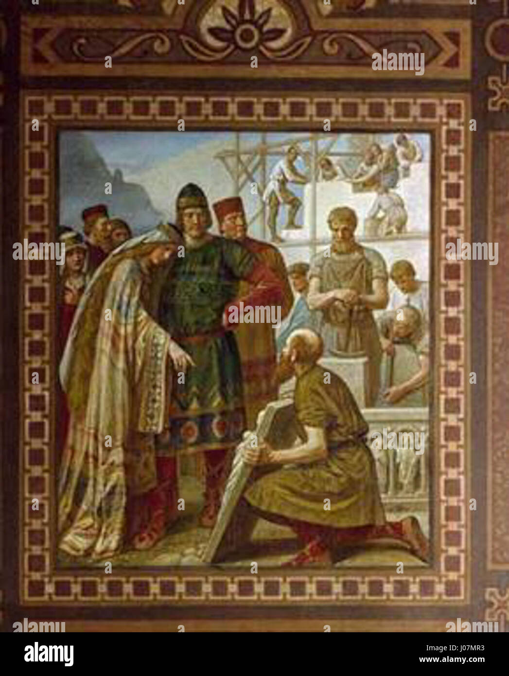 Gründung der villa regalis Stock Photo - Alamy