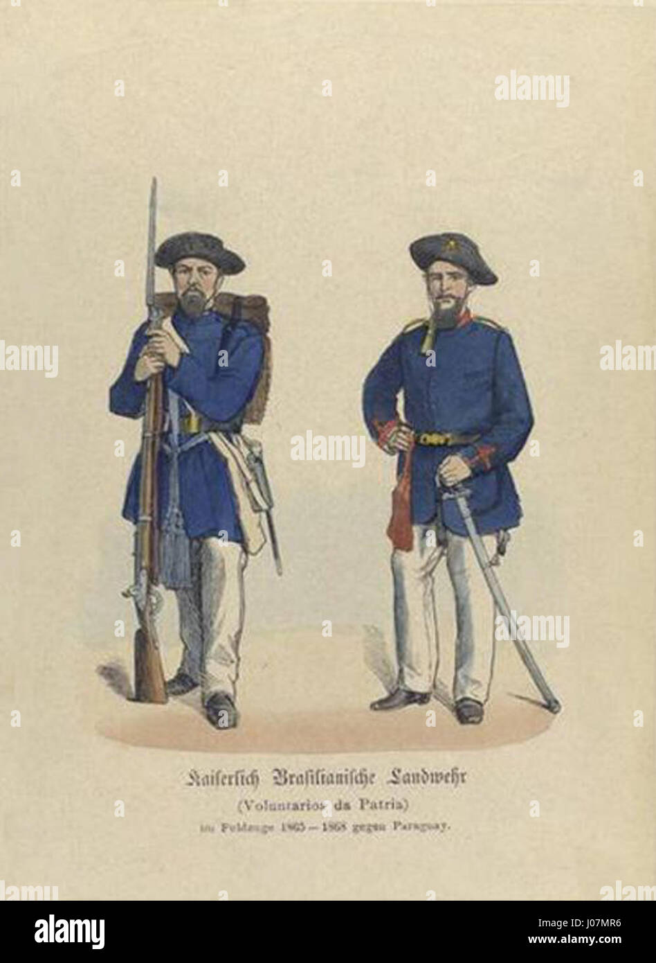 Guerra do Paraguai - Voluntários da Pátria refers to the Brazilian ...