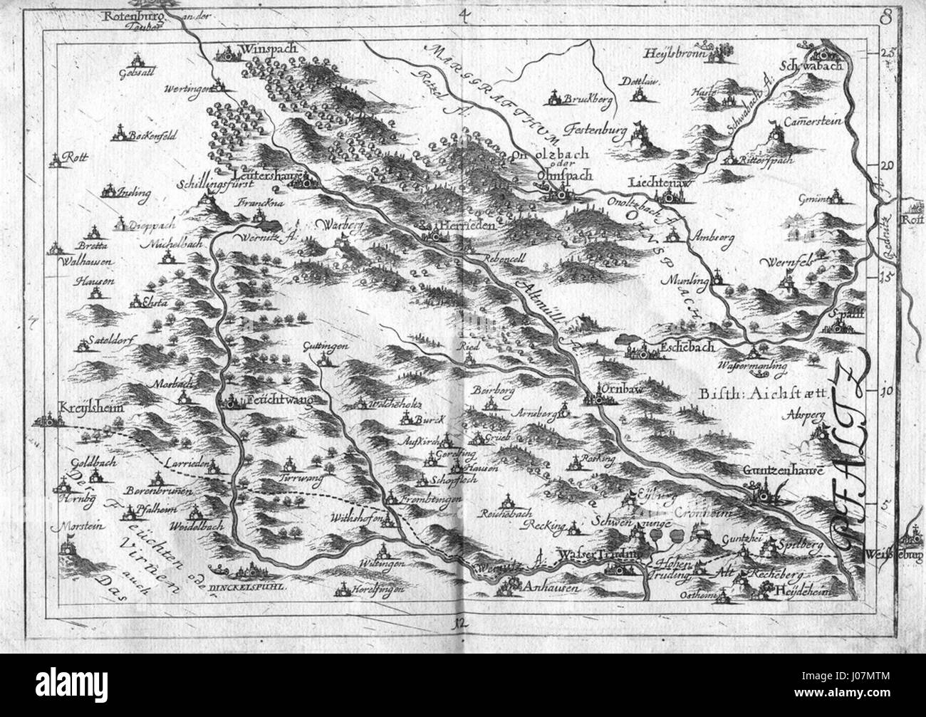 'Hang Georg Bodenehr Schwaben 08' is a historical map by the German ...