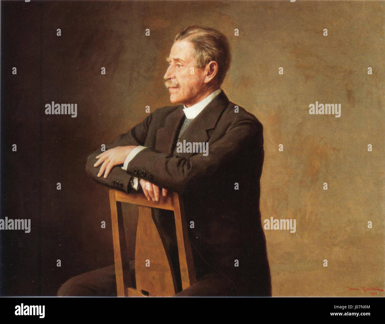 This portrait by Swedish artist Johan Krouthén depicts Verner von ...