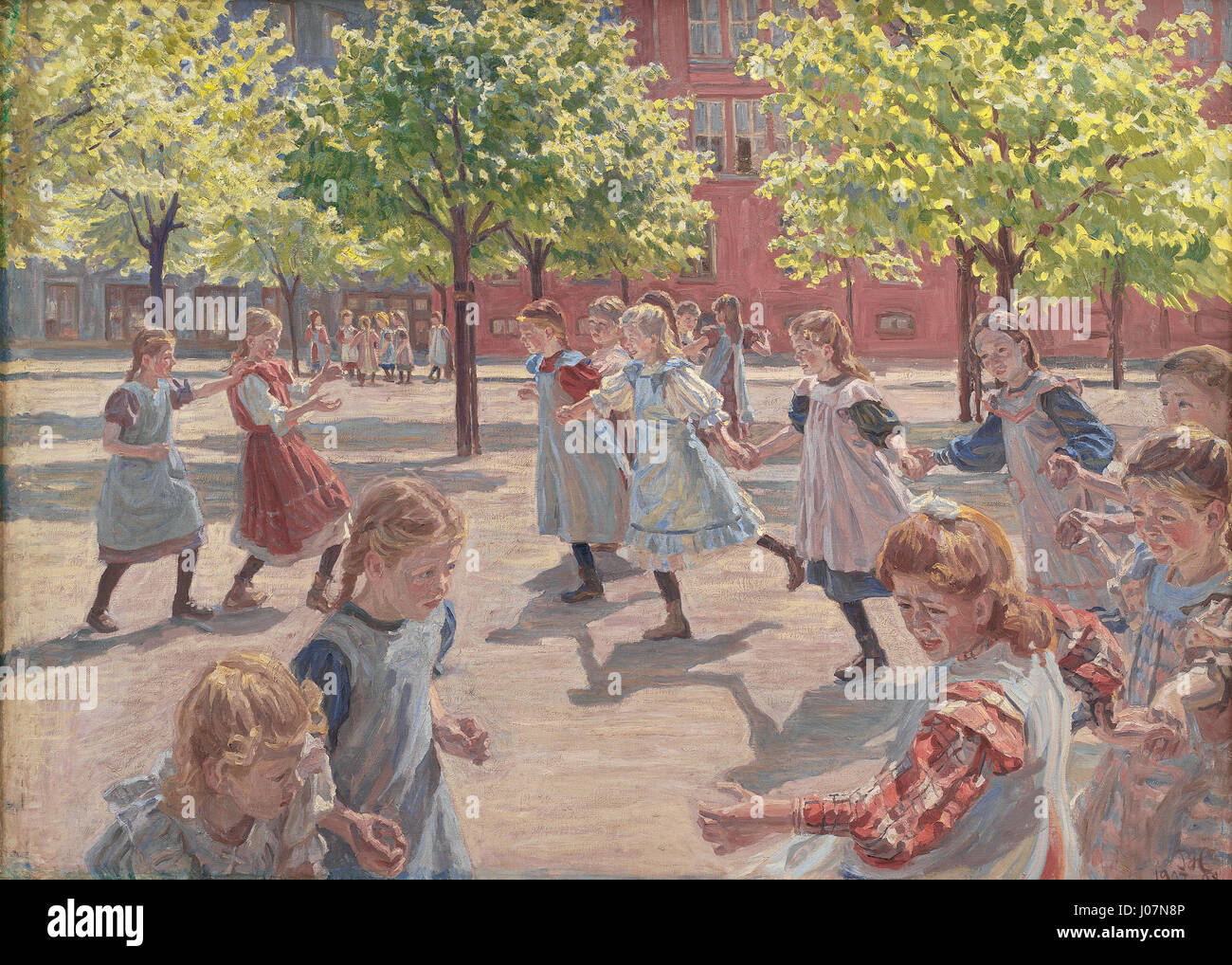 The 'Legende börn' (Legend of Children) at Enghave Plads captures the ...