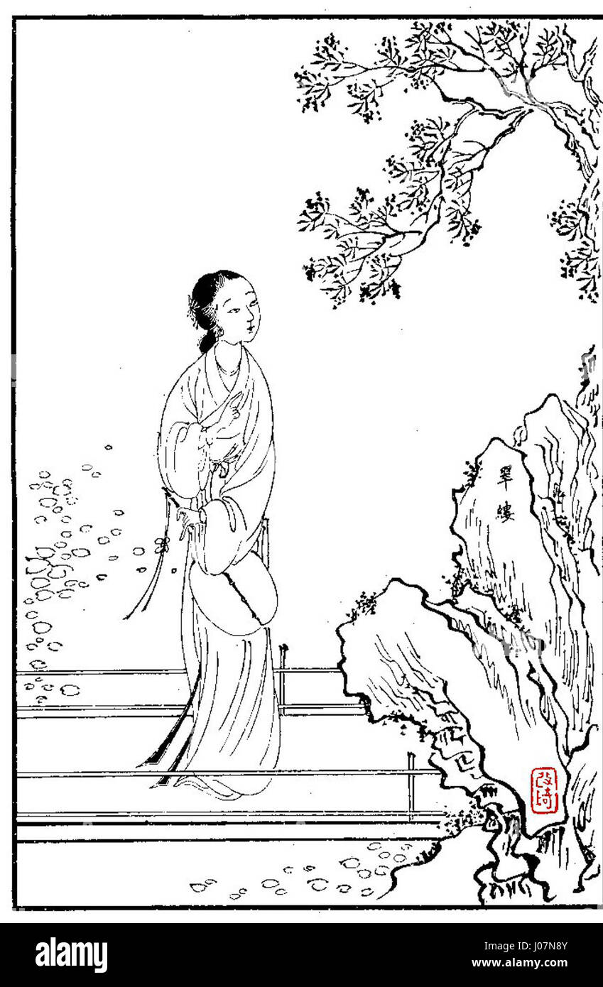 The title refers to a Chinese work, 'Hongloumeng Tuyong Cuili ...