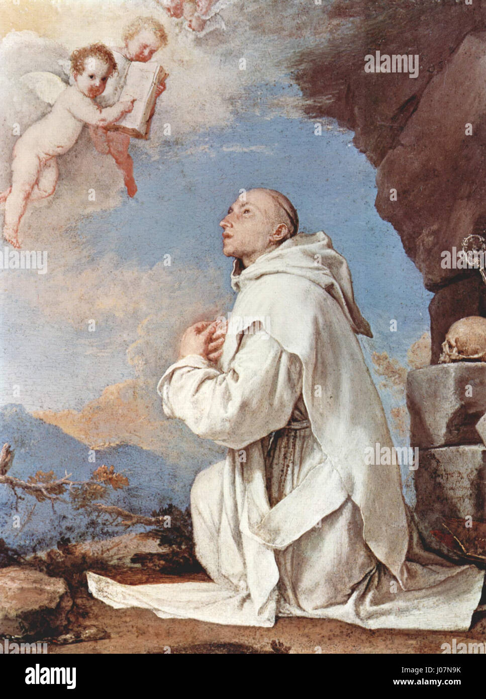 José de Ribera's painting focuses on strong contrasts of light and dark ...