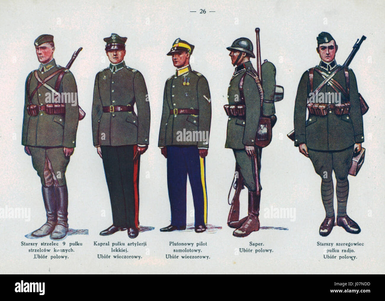 This photograph from 1935 shows Polish soldiers in their military ...