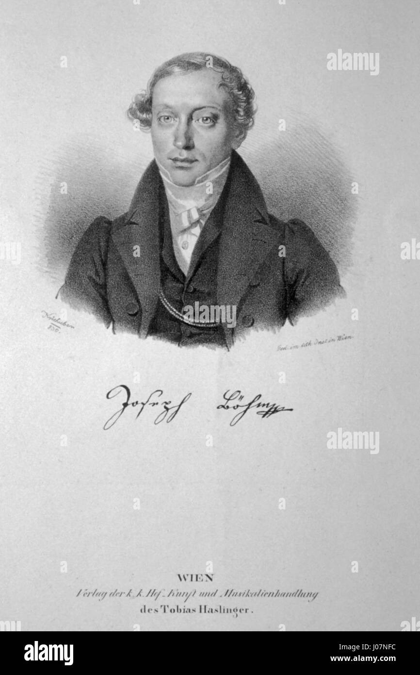 Josef Böhm Violinist Litho Stock Photo - Alamy