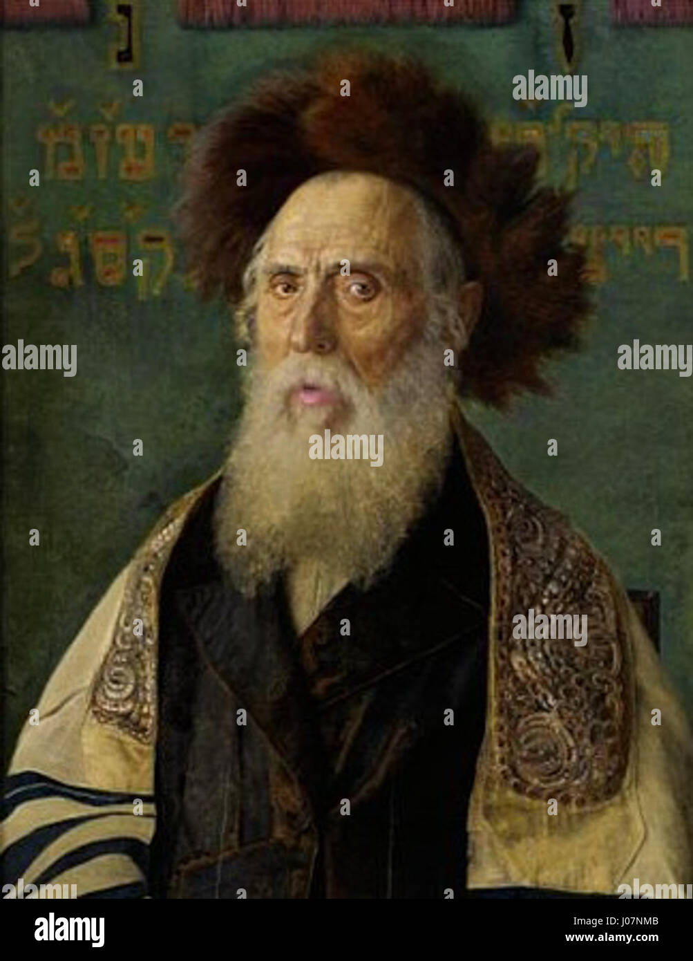 'Portrait eines Rabbis mit Pelzmütze' by Isidor Kaufmann is an ...