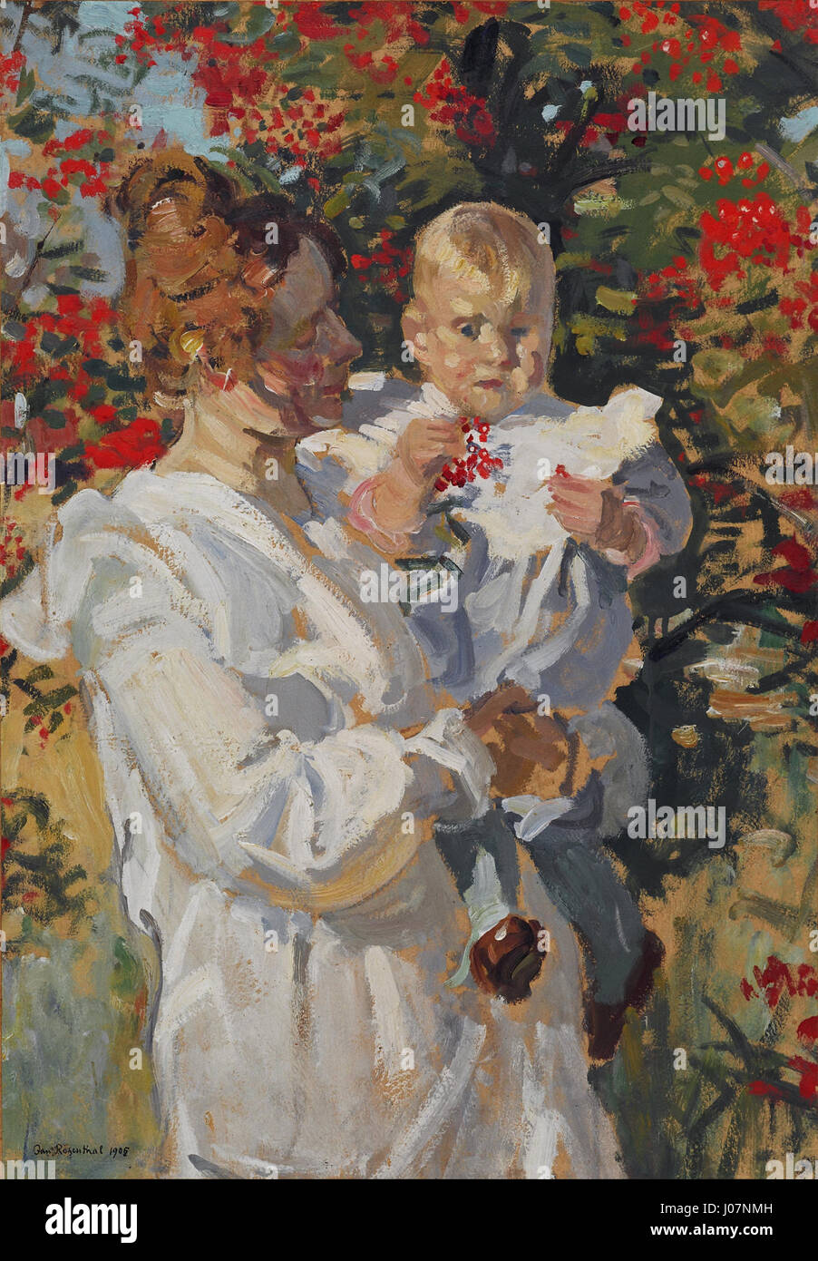 'Under the Rowan Tree' by Janis Rozentals captures a peaceful rural ...