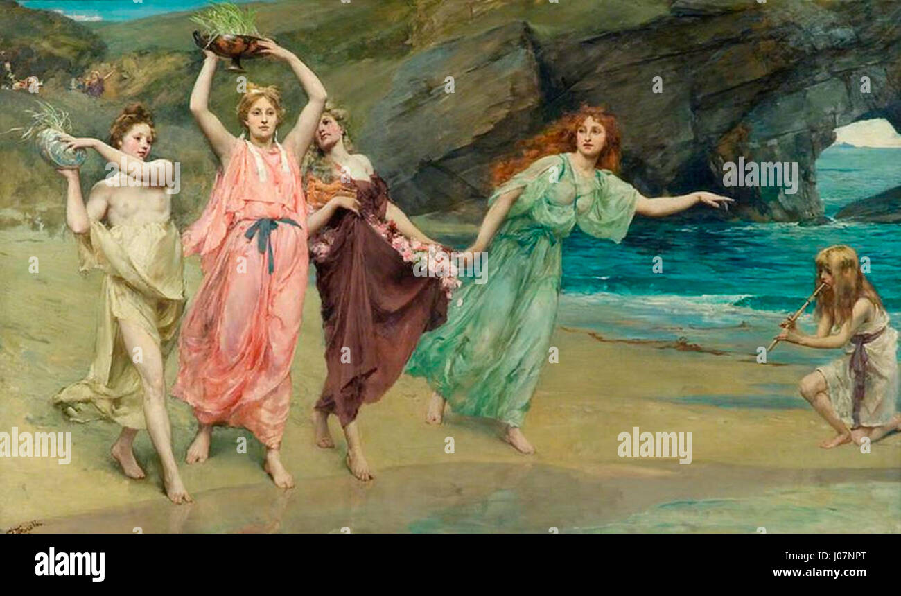 *The Gardens of Adonis* (1888) by John Reinhard Weguelin depicts the ...