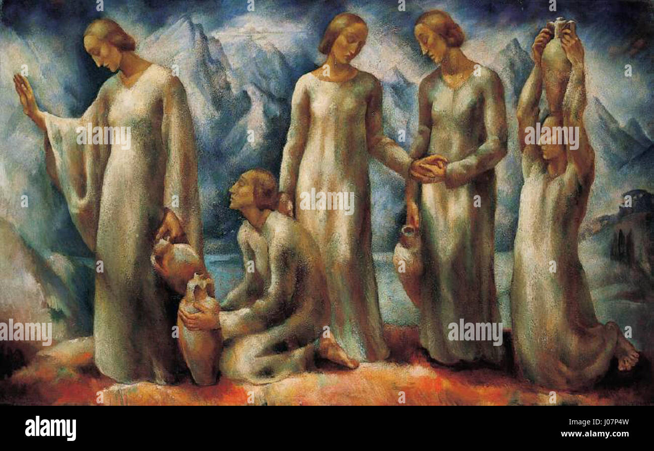 ‘Danaidae’ by Erzsébet Korb, painted in 1925, illustrates the ...