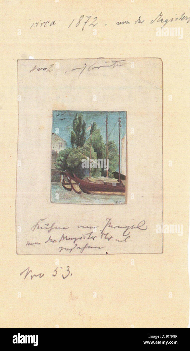 Lovis Corinth’s 'Kühne am Pregel,' painted in 1872, captures a ...