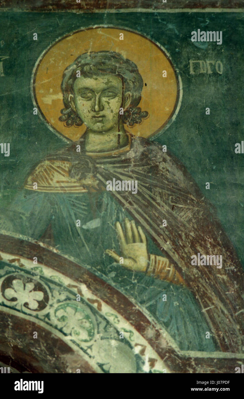 The paintings in St. Demetrius Church, located in Markova Susica ...