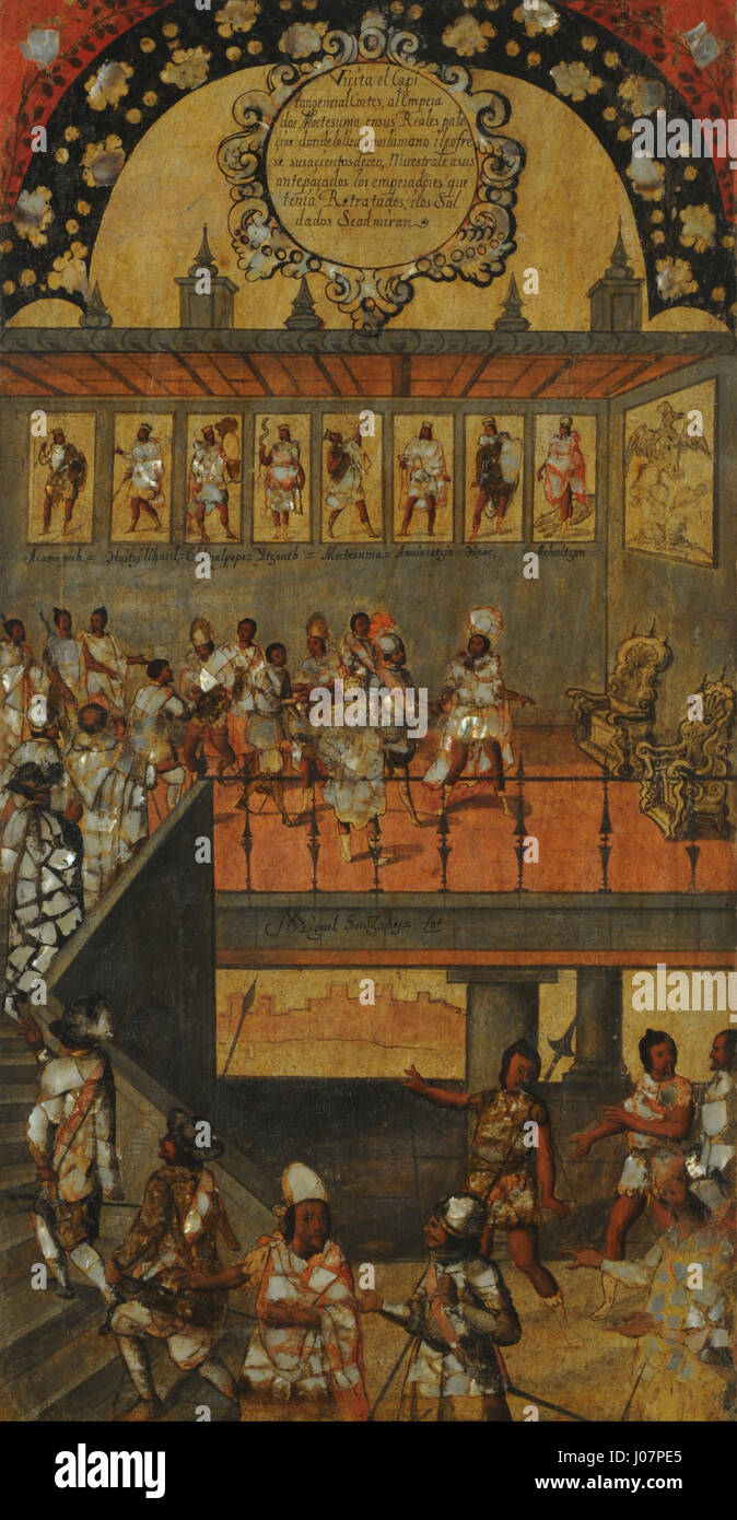 Miguel Gonzales' 'La Conquista de México, Tabla XII' is a part of a ...