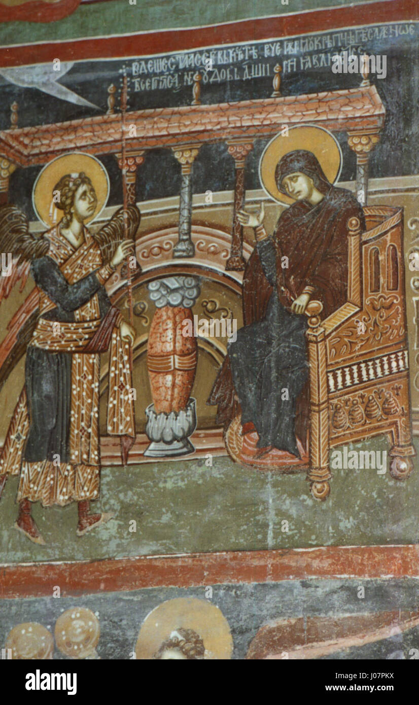 The paintings in St. Demetrius Church, located in Markova Susica ...