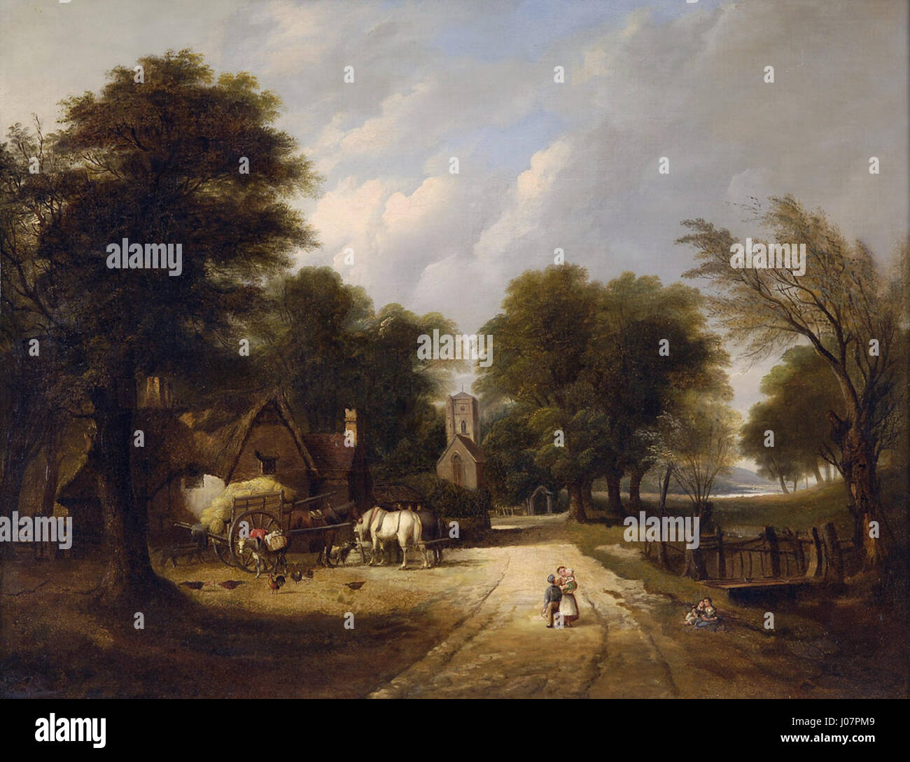 ‘Ländliches Idyll England 19c’ (Rural Idyll England 19th Century ...