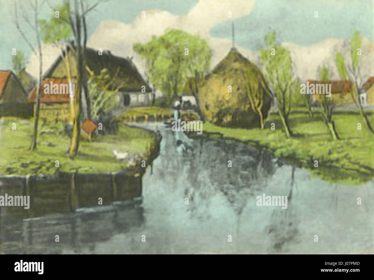 'Frühling im Spreewald' by Marie Elisabeth Moritz depicts the spring ...