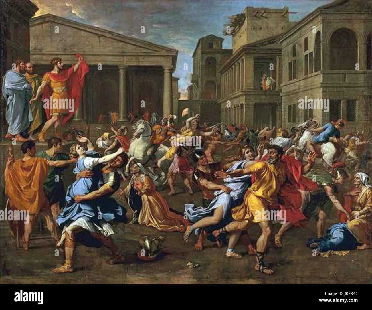 'L'enlèvement des Sabines' (The Rape of the Sabine Women) by Nicolas ...