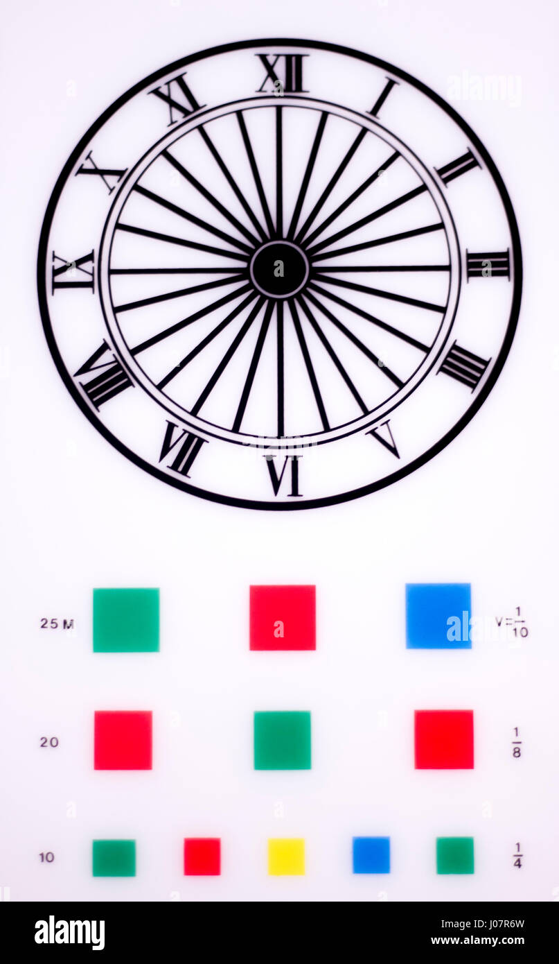 Opticians ophthalmology and optometry eye test chart to test sight and ...
