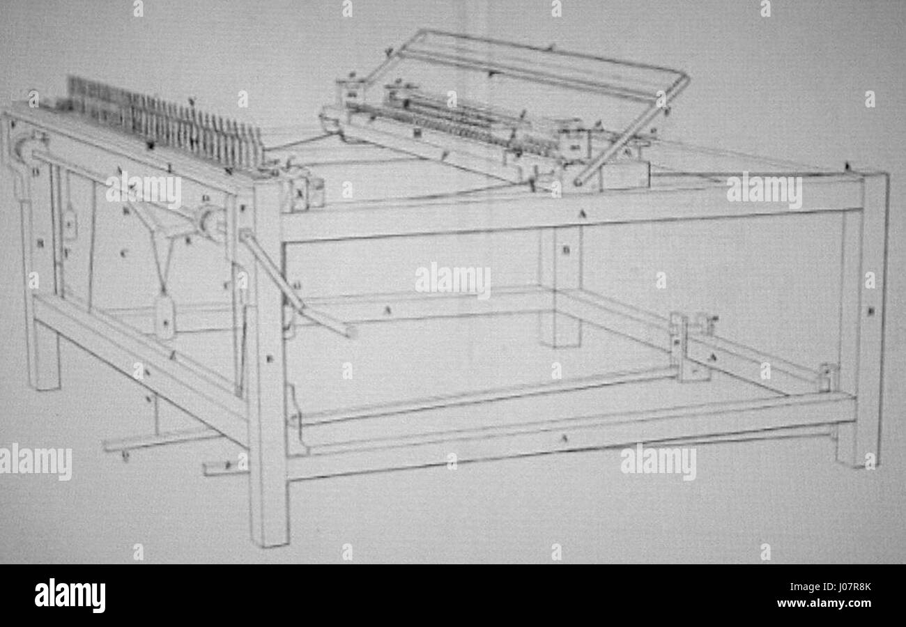 Industrial weaving machine Black and White Stock Photos & Images - Alamy