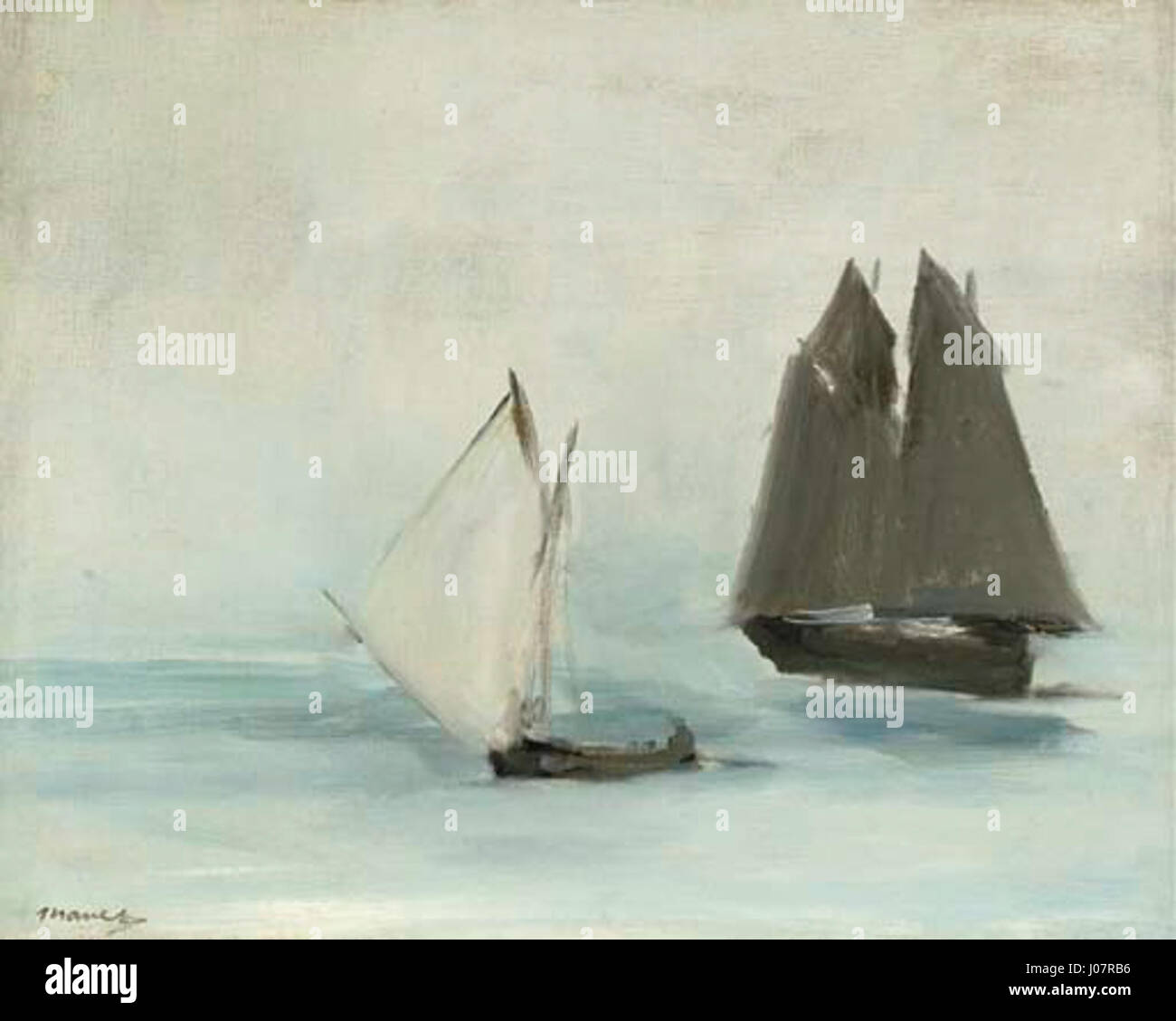 ‘Marine’ by Édouard Manet captures a serene maritime scene, showcasing ...