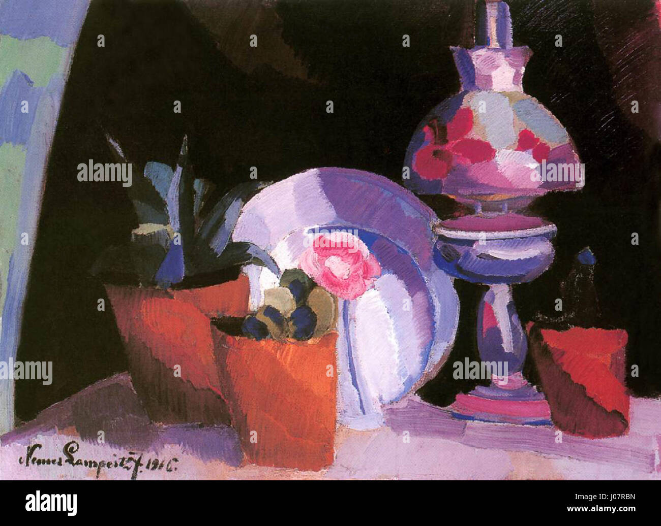 Nemes Lampérth's 'Still-life with a Lamp' (1916) captures the quiet ...